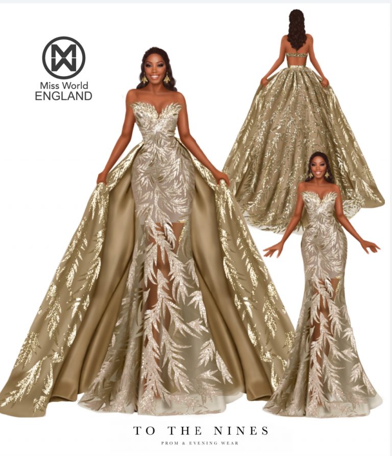 The Dress for Miss England at the 70th Miss World - Miss England Contest