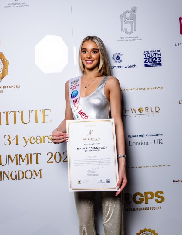 NRI Institute recognises the Youth of today - Miss England Contest