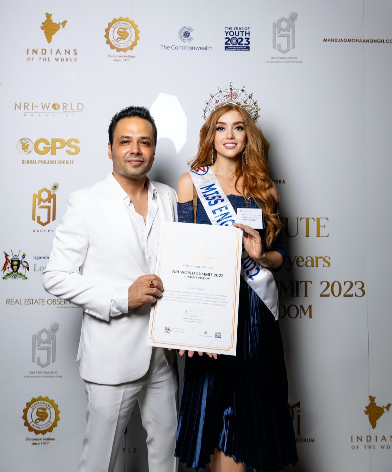 NRI Institute recognises the Youth of today - Miss England Contest