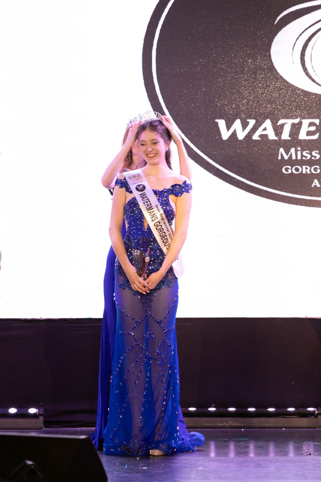 The winner of the Watermans Gorgeous Hair award at the Miss England ...